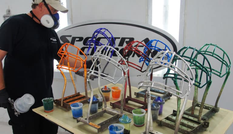 NCAA Football Helmets – Spectra Chrome